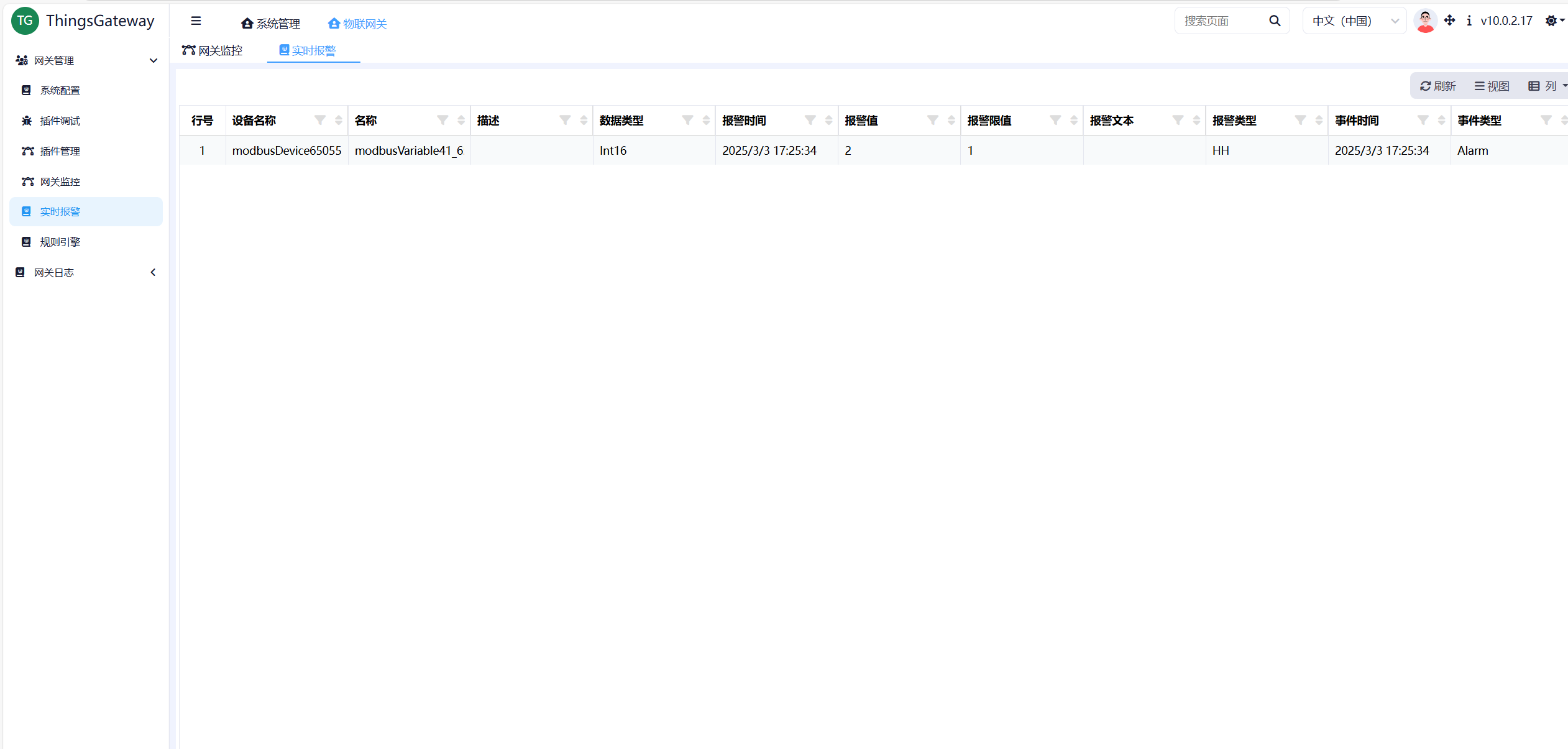 实时报警 | thingsgateway
